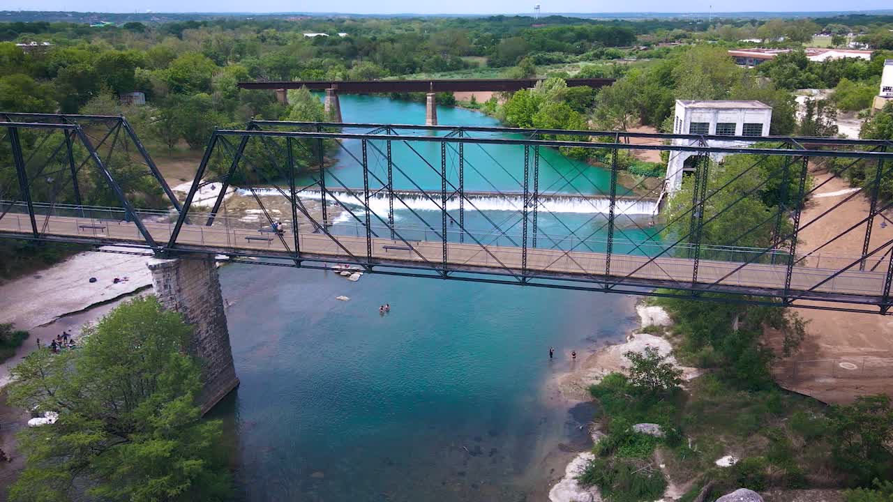 Drone Footage Of The Historic Faust Street Bridge In New Braunfels ...