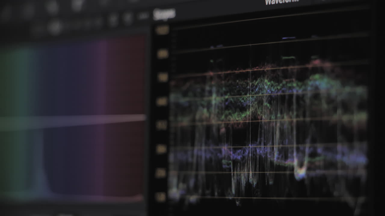 color grading waveform graph moving | freepik
