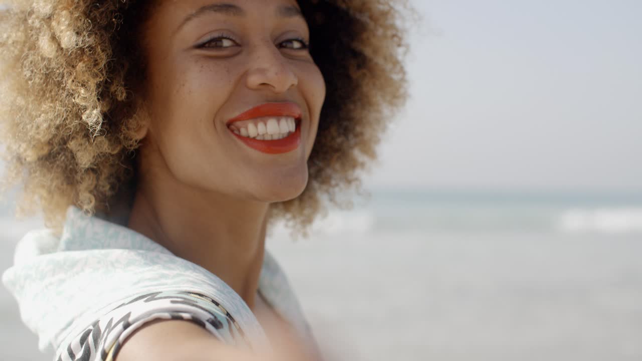 Free stock video - Woman smiling at camera