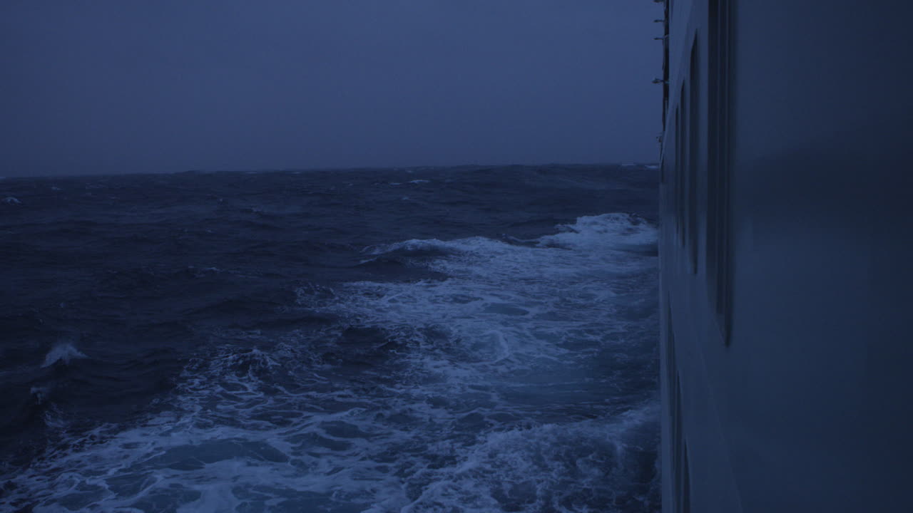 Slow Motion Imagery Of Crossing The Drake Passage To Antarctica In A ...