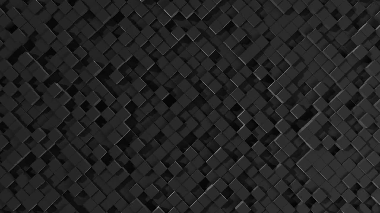 Premium stock video - Black blocks moving in up and down pattern