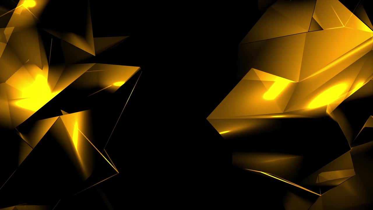 Gold abstract geometry flashy shiny flickering background vj loop ...