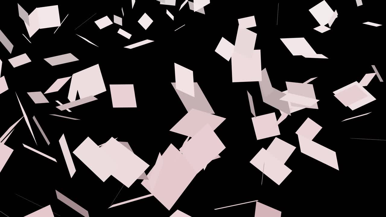 Premium stock video - Big sheet of paper animation overlay video far down