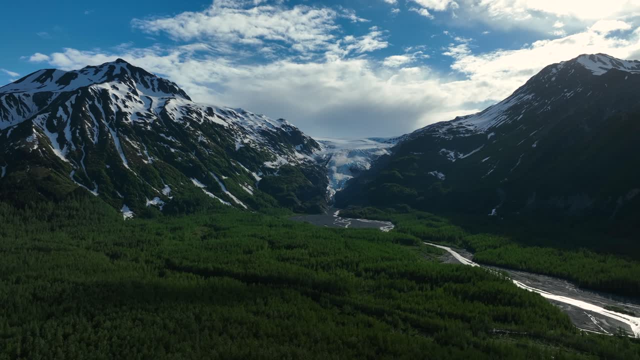 Stunning Nature View Of Exit Glacier From The Road In Southcentral ...