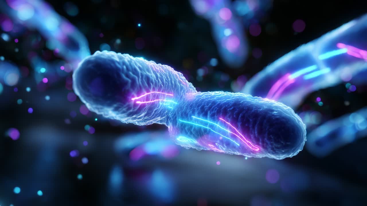 A Stunning Visualization of Bacterial Cells Illuminated with Vibrant ...