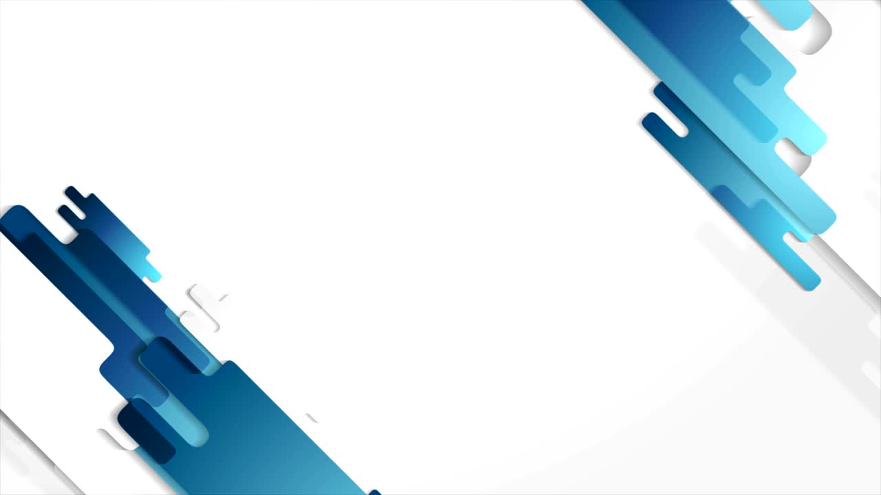 Blue concept geometric tech video animation | Premium Stock Video Footage