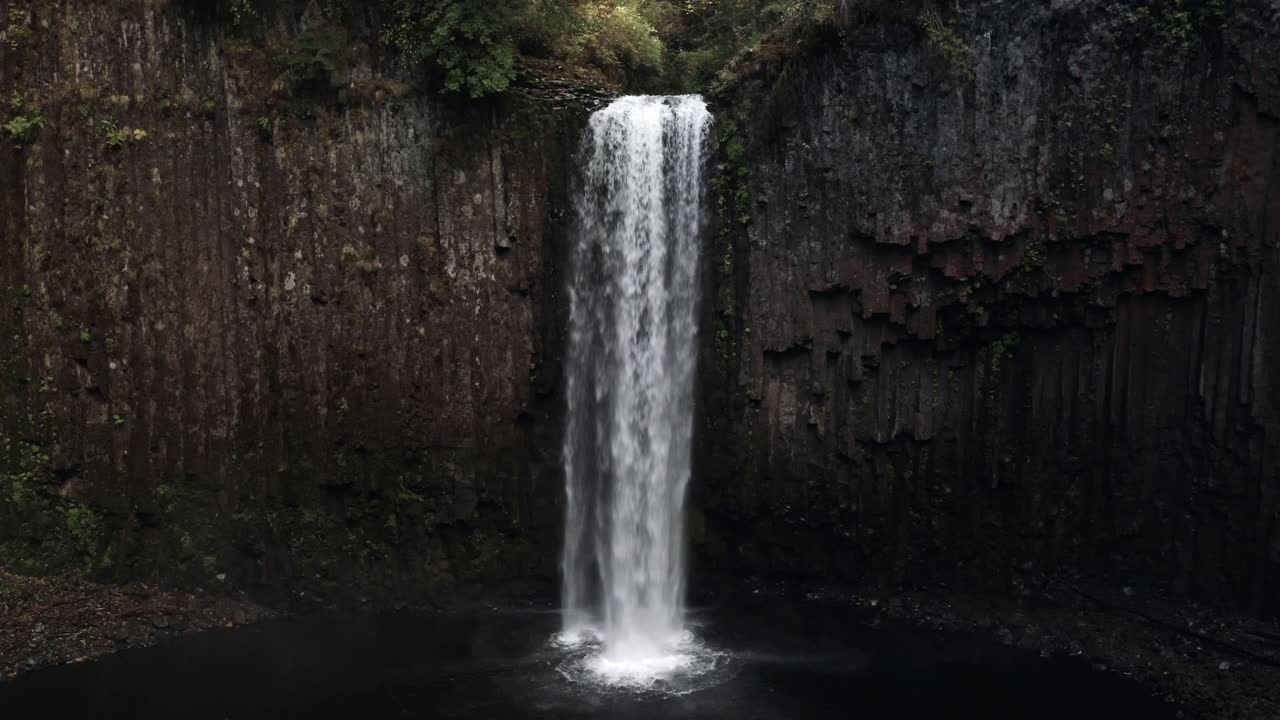 Basalt Column Waterfall 4K Subtly Graded | Premium Stock Video Footage