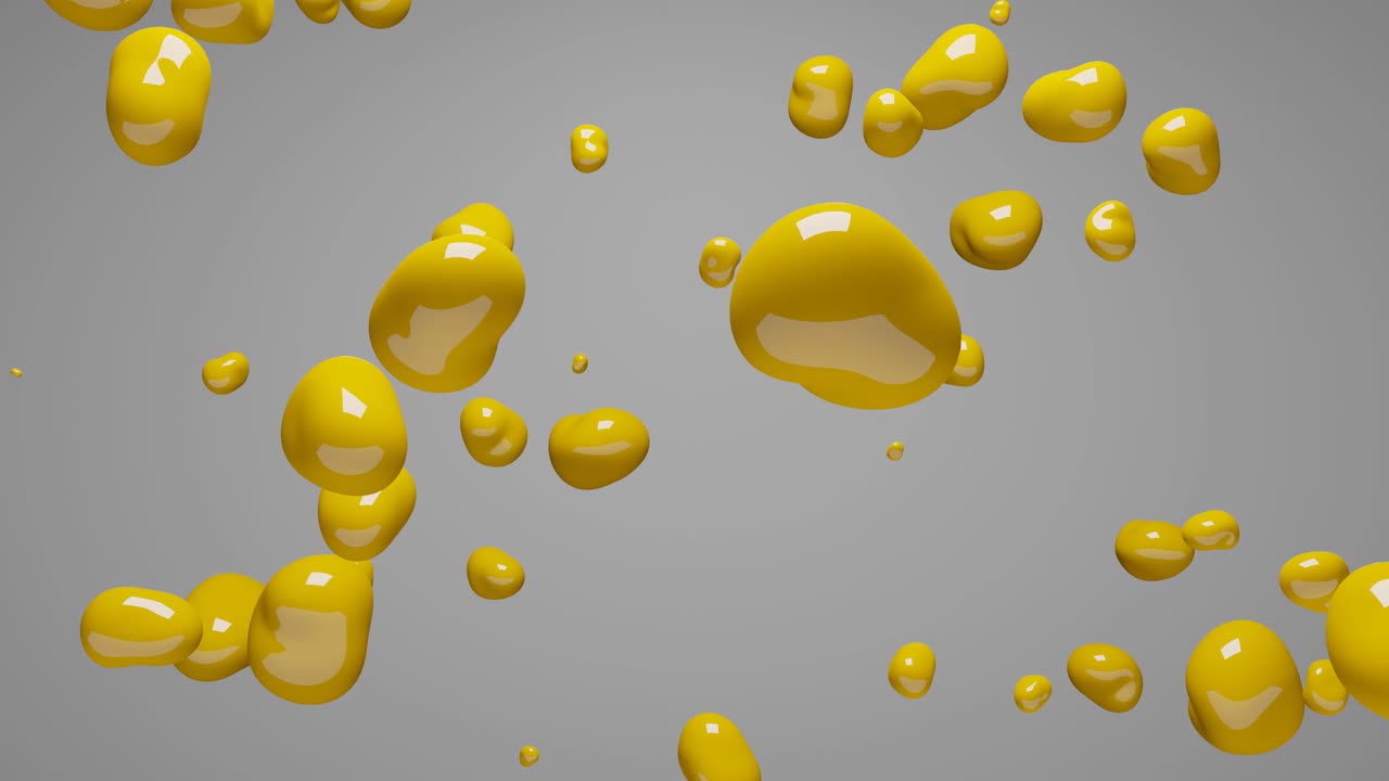 Premium stock video - Liquid fluid shape abstract background animation