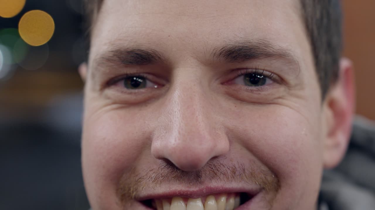 Premium stock video - Positive emotions and happiness in the eyes of ...