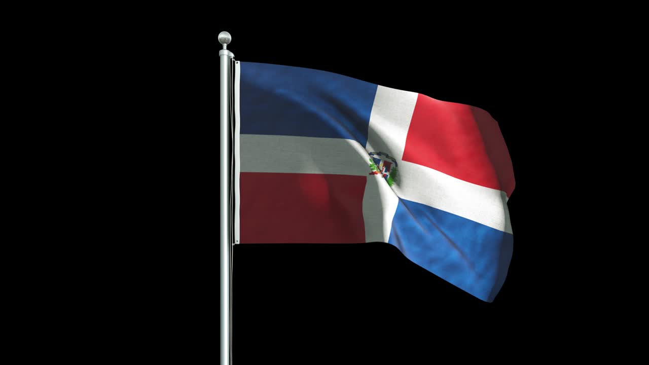 Dominican Republic Flag Animation Background 4K | Premium Stock Video ...
