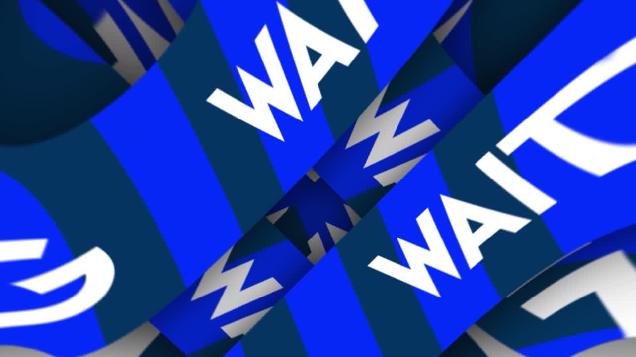 Abstract Waiting Banner Design | Premium Stock Video Footage