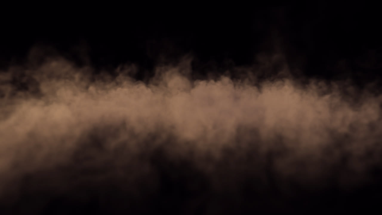 Nuclear atom explosion view with dust impact wave to camera mushroom ...