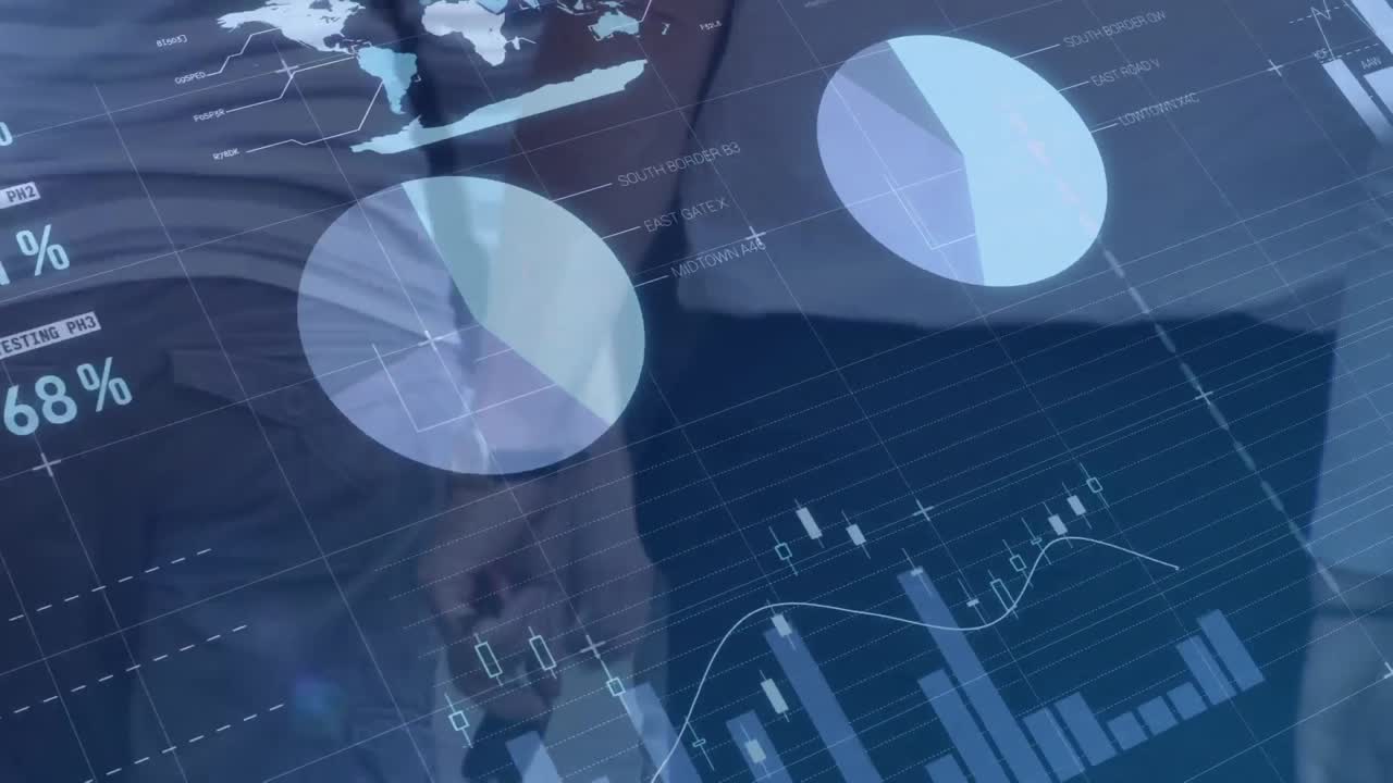 People Walking Fast With Diagrams In The Foreground Free Stock Video ...