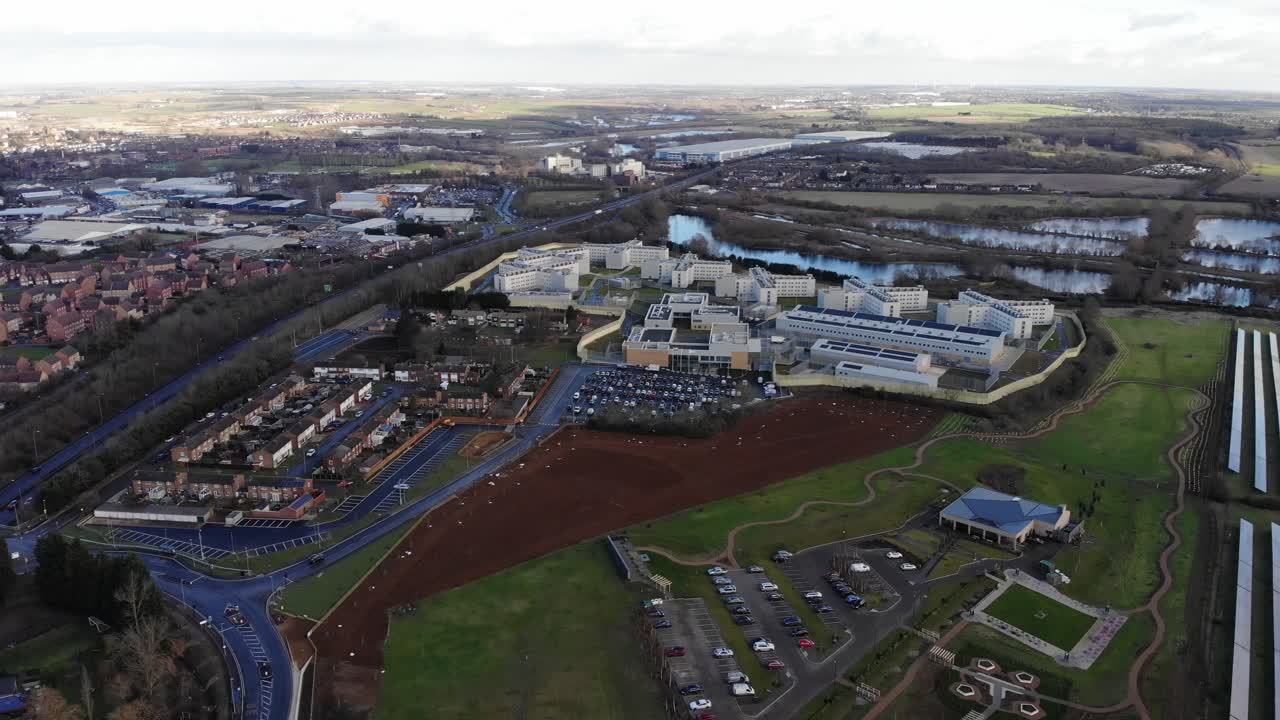 Drone Shot Towards The Five Wells HMP Is The UKs First Mega Prison Free ...