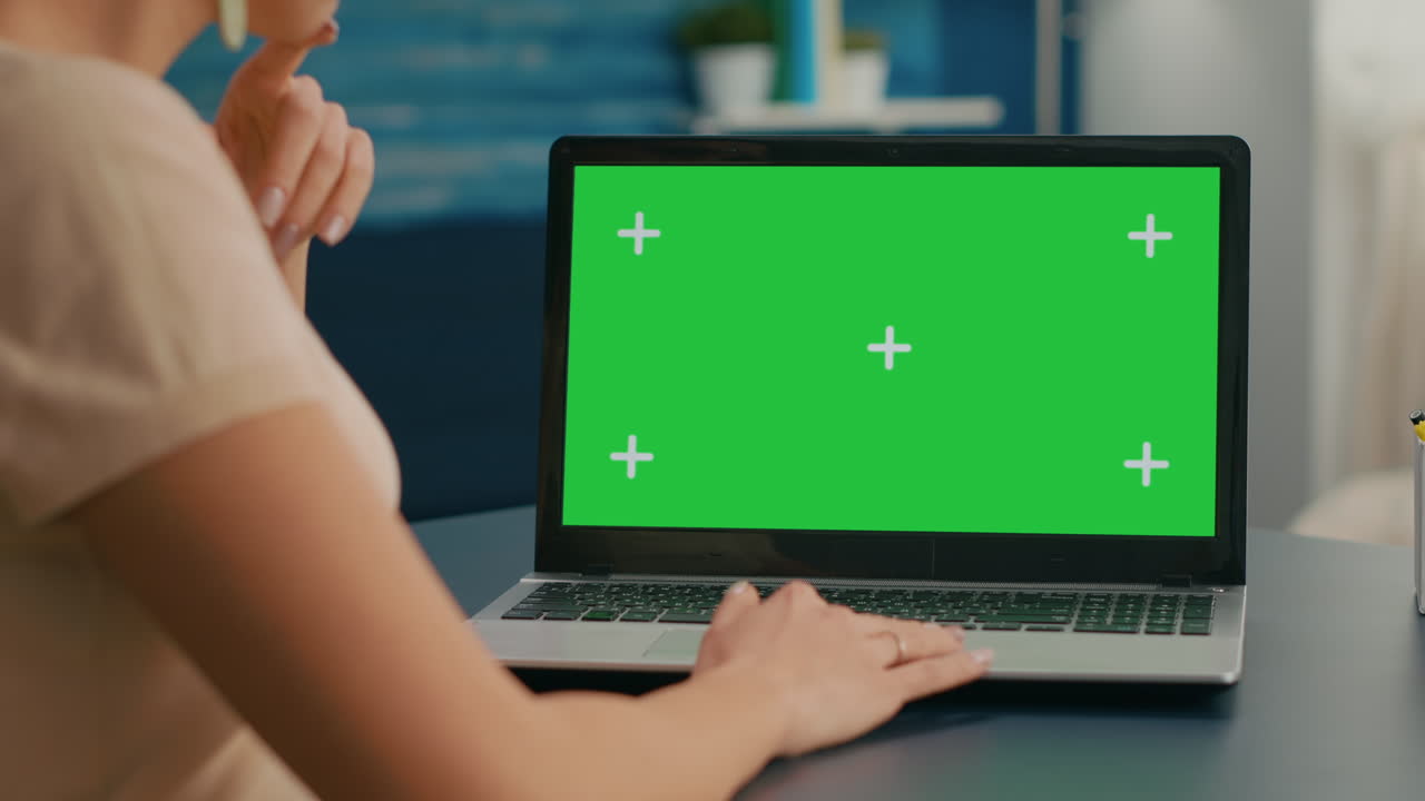 Premium stock video - Close up of freelencer typing on isolated laptop