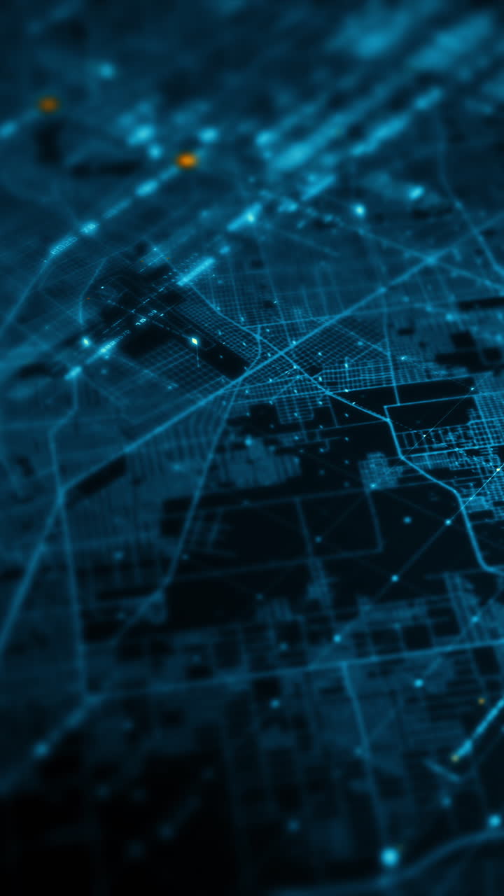 Premium stock video - Advance metaverse, hi-tech digital data telemetry ...