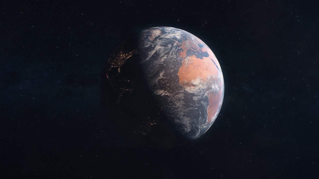 timelapse of earth's atmosphere deteriorating over time due to climate ...