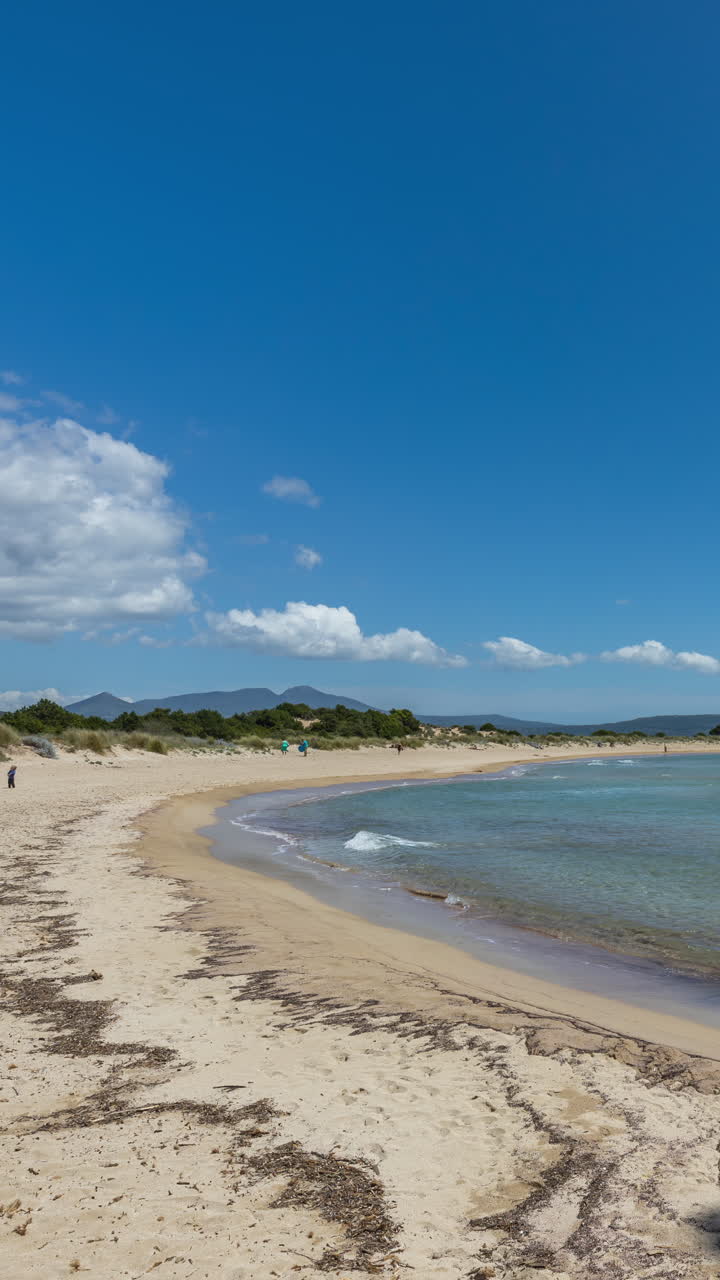 Premium stock video - Beautiful beach and coastline in greece in vertical
