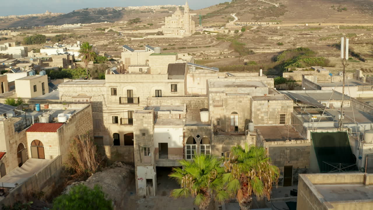 Houses With Solar Panel And Roof Terrace In Mediterranean Country Malta ...