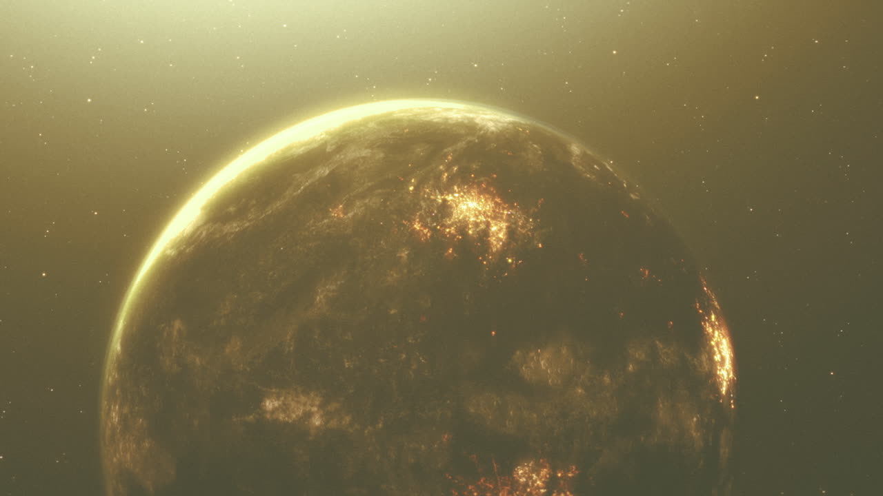 Alien civilization planet | Premium Stock Video Footage