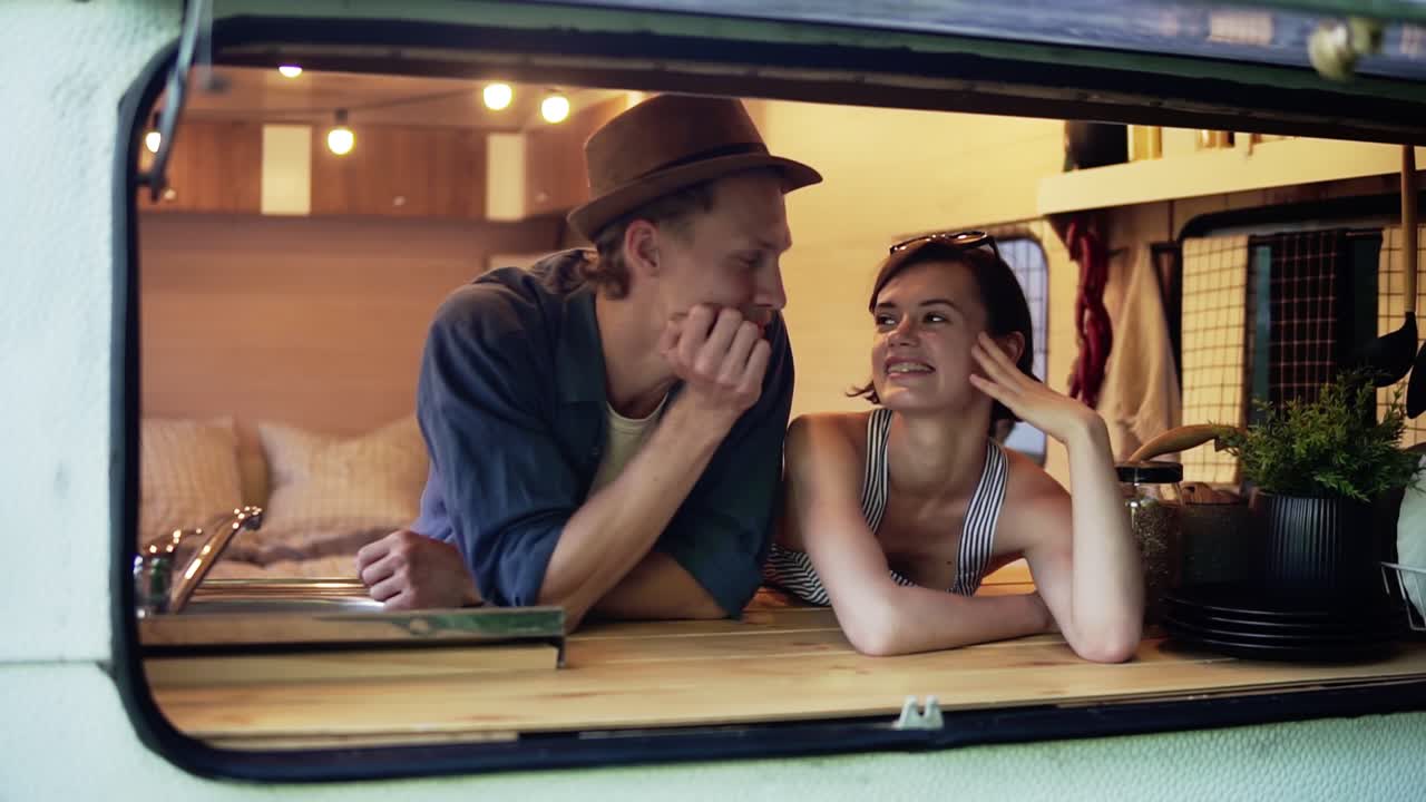 Free stock video - Alternative way of life or vacation concept