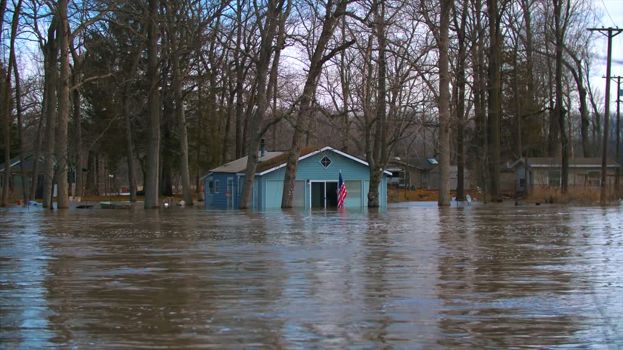 Premium stock video - Flooded homes natural disasters apocalypse storms ...
