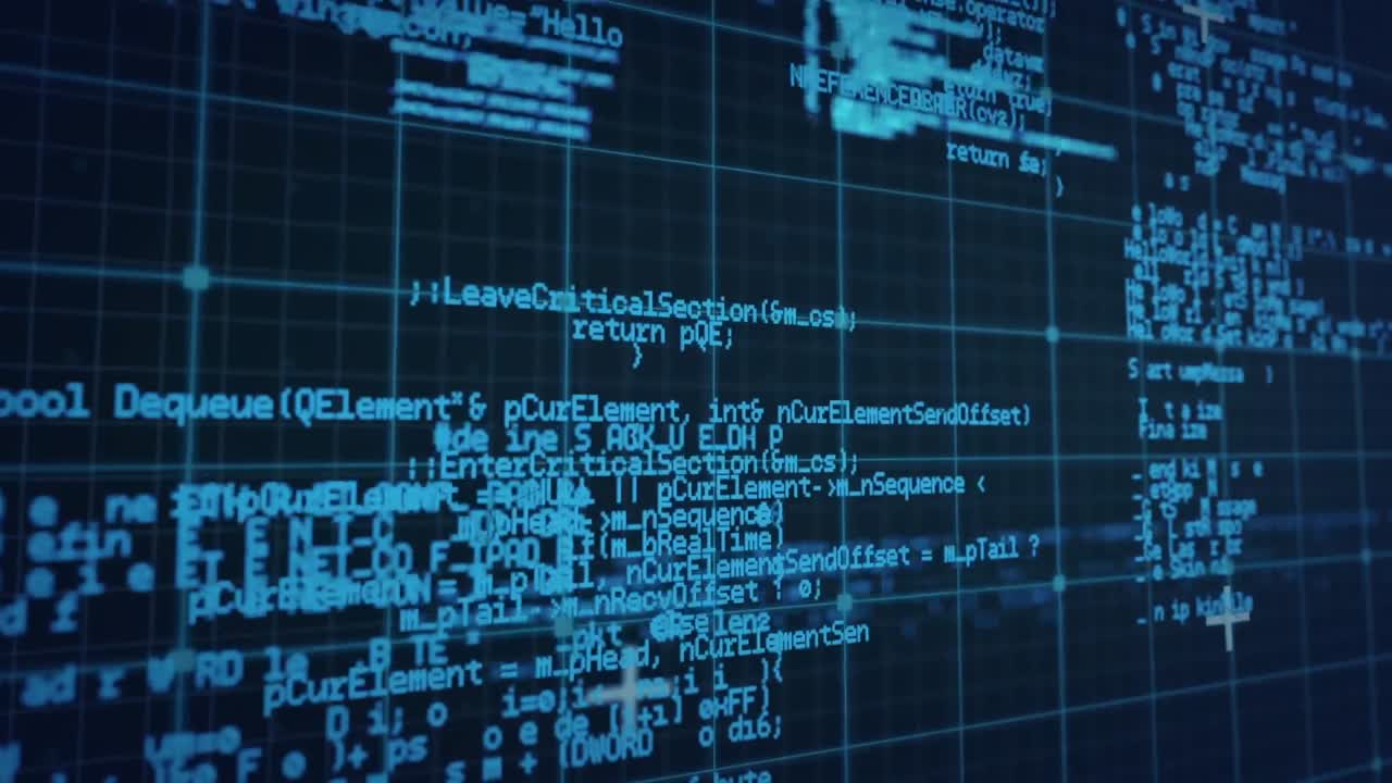 Premium stock video - Animation of data loading bar over data processing