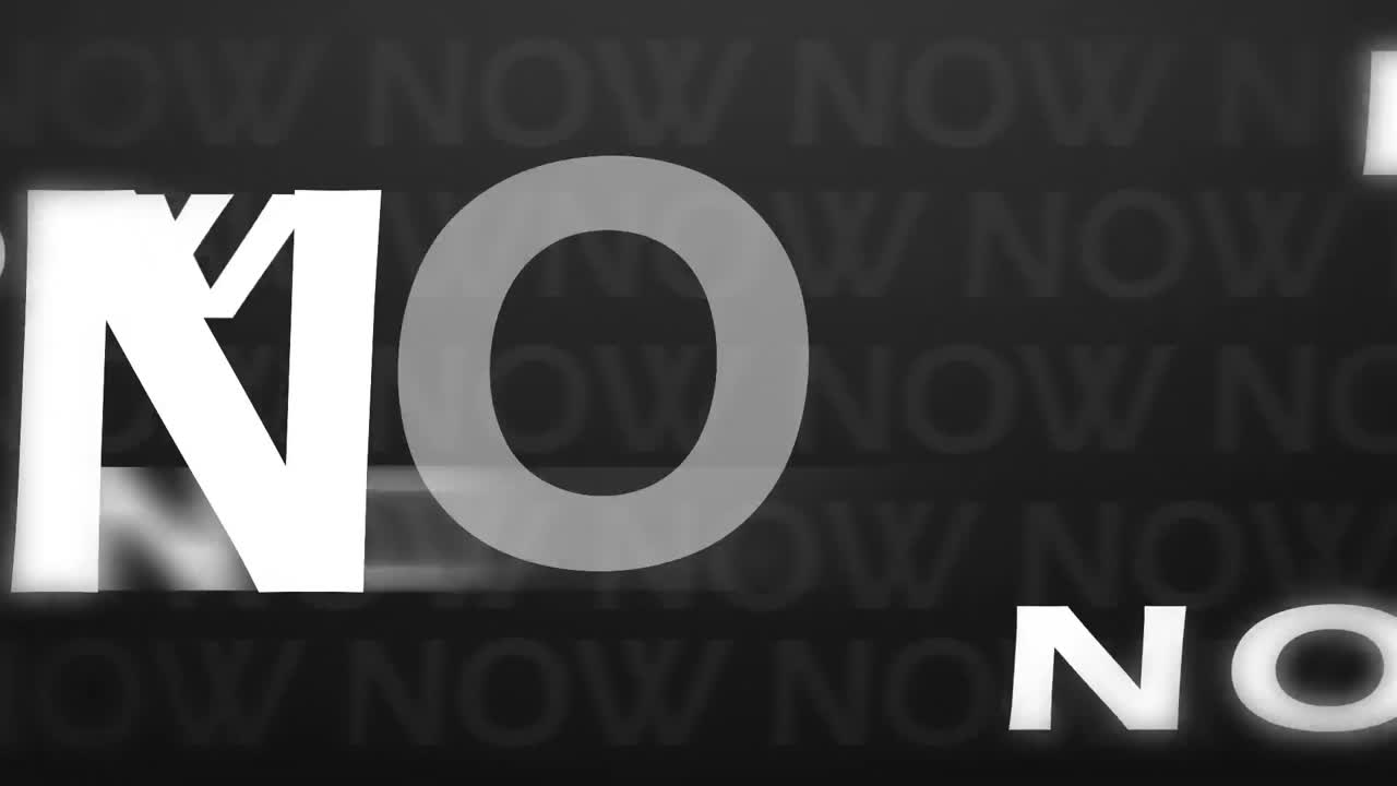 Premium stock video - Now animation