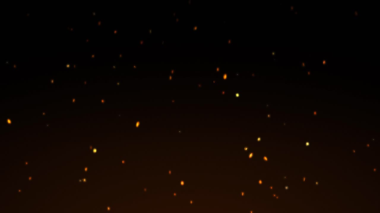 Vídeo Premium - Animación de las brasas de fuego calientes que se elevan