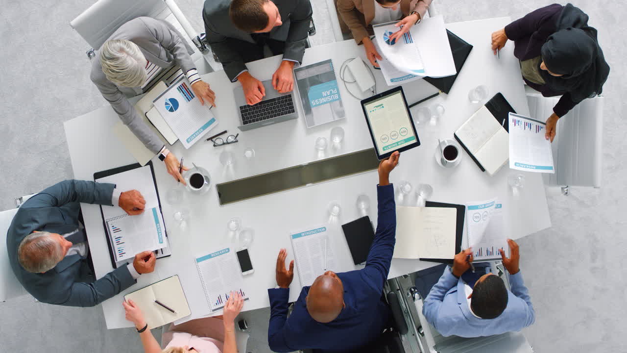 Business Meeting, Teamwork Free Stock Video Footage Download Clips