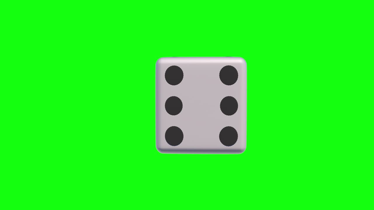 8 animations dice craps green screen Premium Stock Video Footage