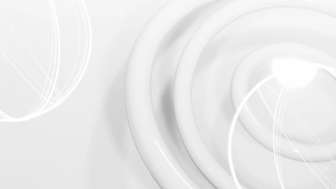 Premium stock video - Animation of spinning circles over white ...