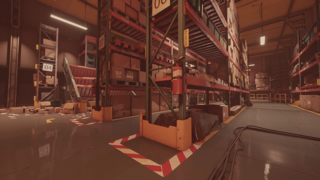 Premium stock video - Warehouse storage of retail merchandise shop