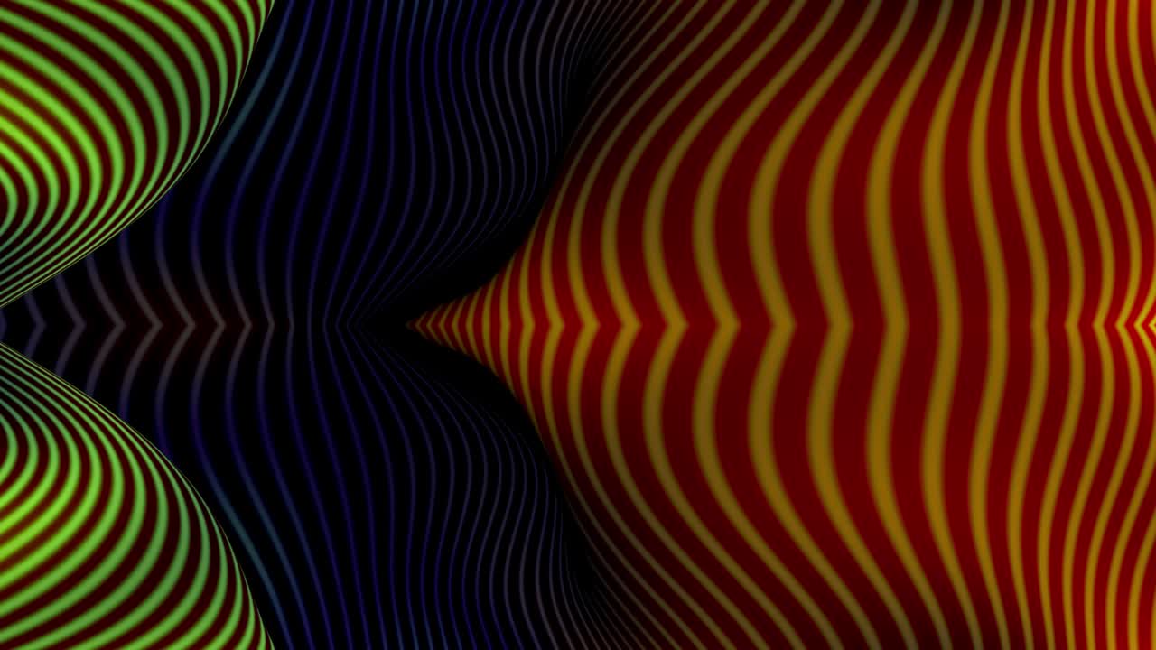 3d elastic stripes animated backdrop. | Premium Stock Video Footage