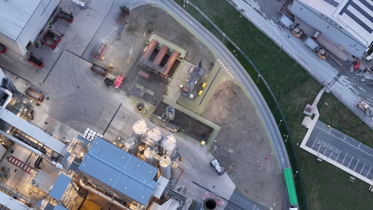 Overhead Birds Eye Drone Aerial View Enfinium Ferrybridge UK ...