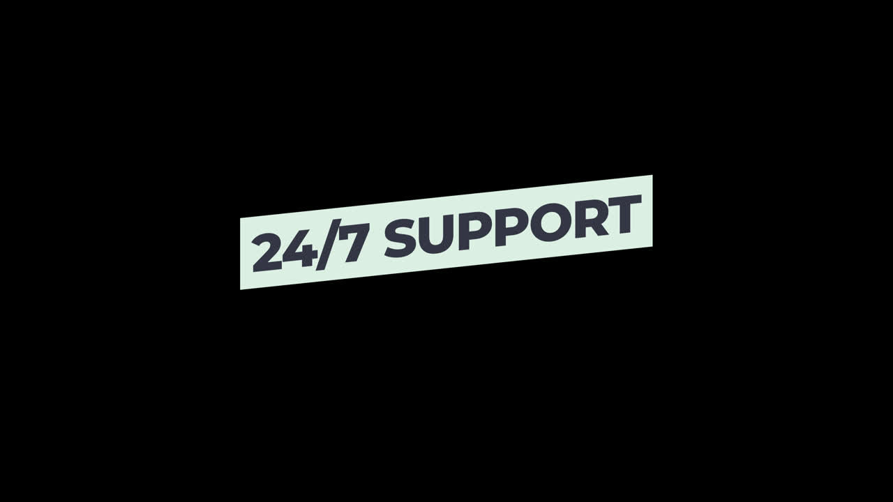 Premium stock video - 24 hours 7 days support working day schedule ...