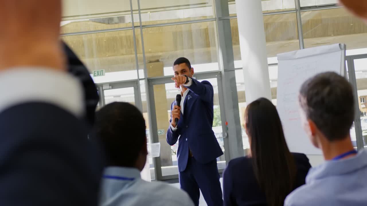 Male Speaker Speaking In The Business Seminar 4k Free Stock Video ...