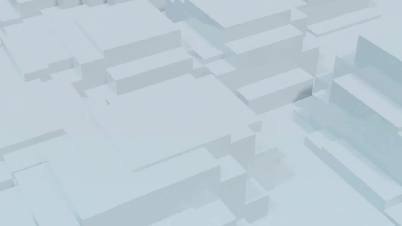 Premium stock video - Animation of white shapes moving on white background