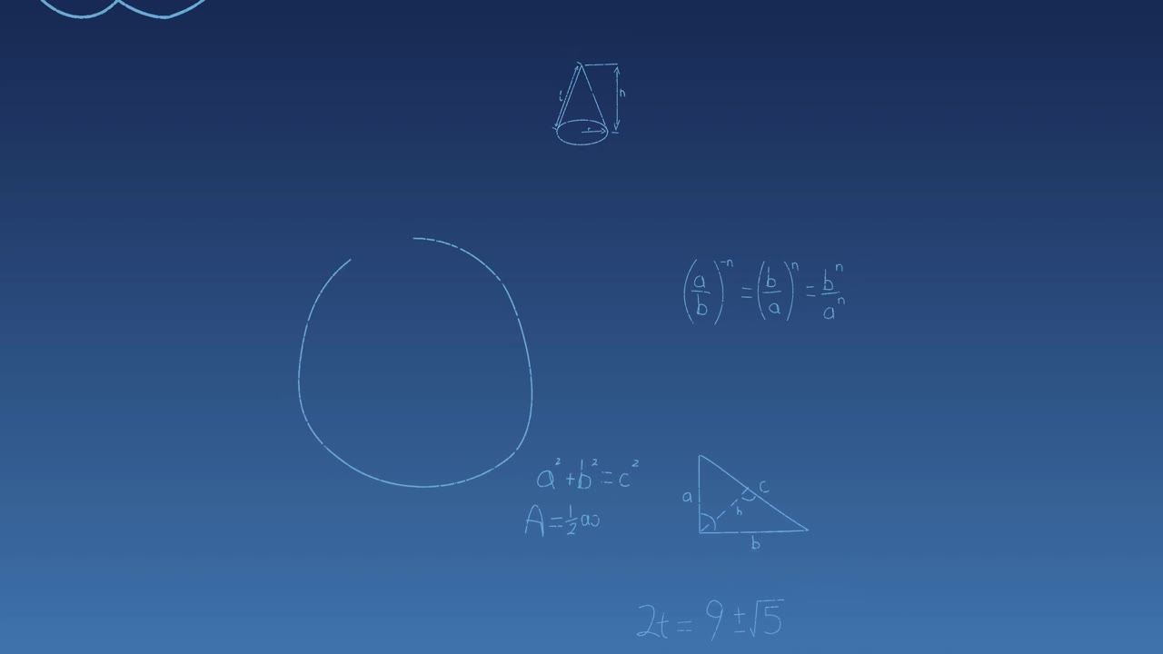 Premium stock video - Animation of mathematical equations and formulas ...
