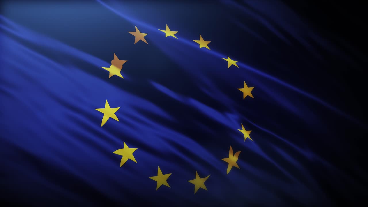 Premium stock video - Flag of european union full screen in 4k high ...