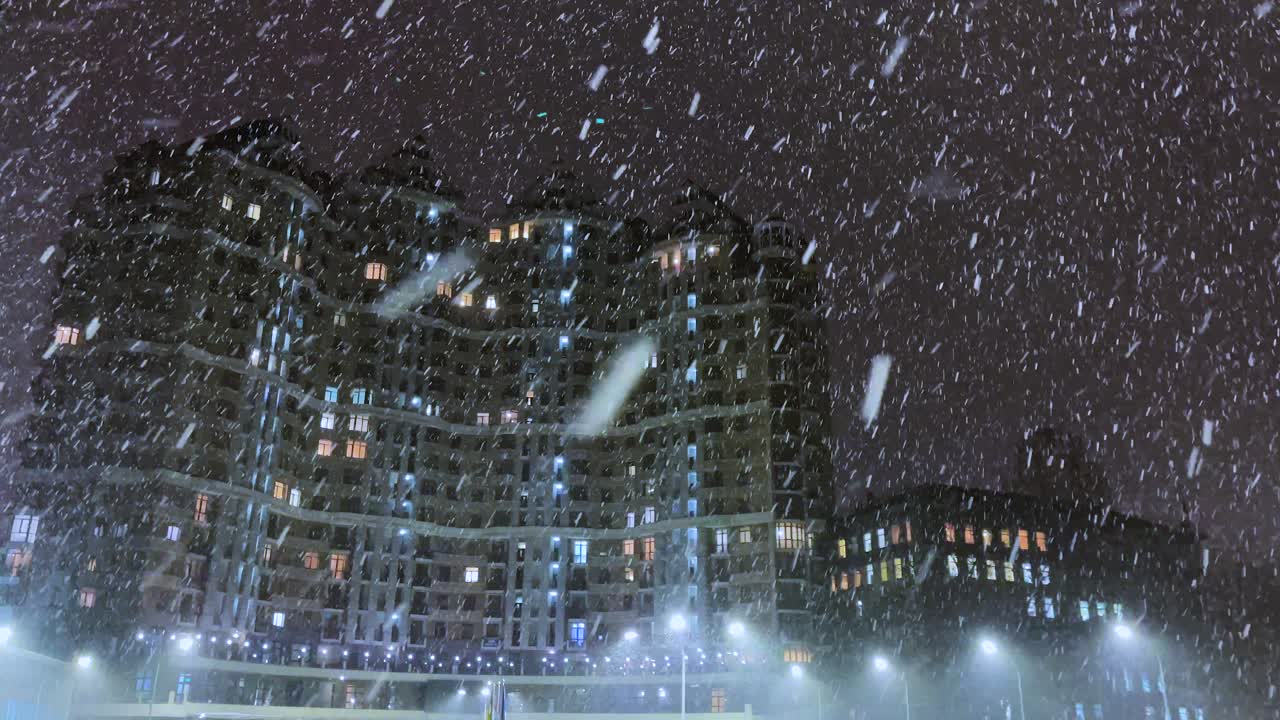 Heavy Snowfall in Kyiv Ukraine | Premium Stock Video Footage