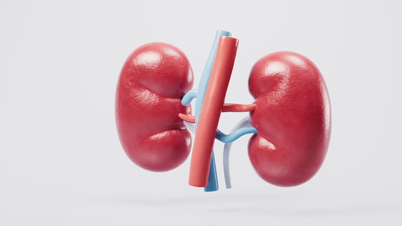 Loop animation of kidney and health care concept, 3d rendering. Premium ...