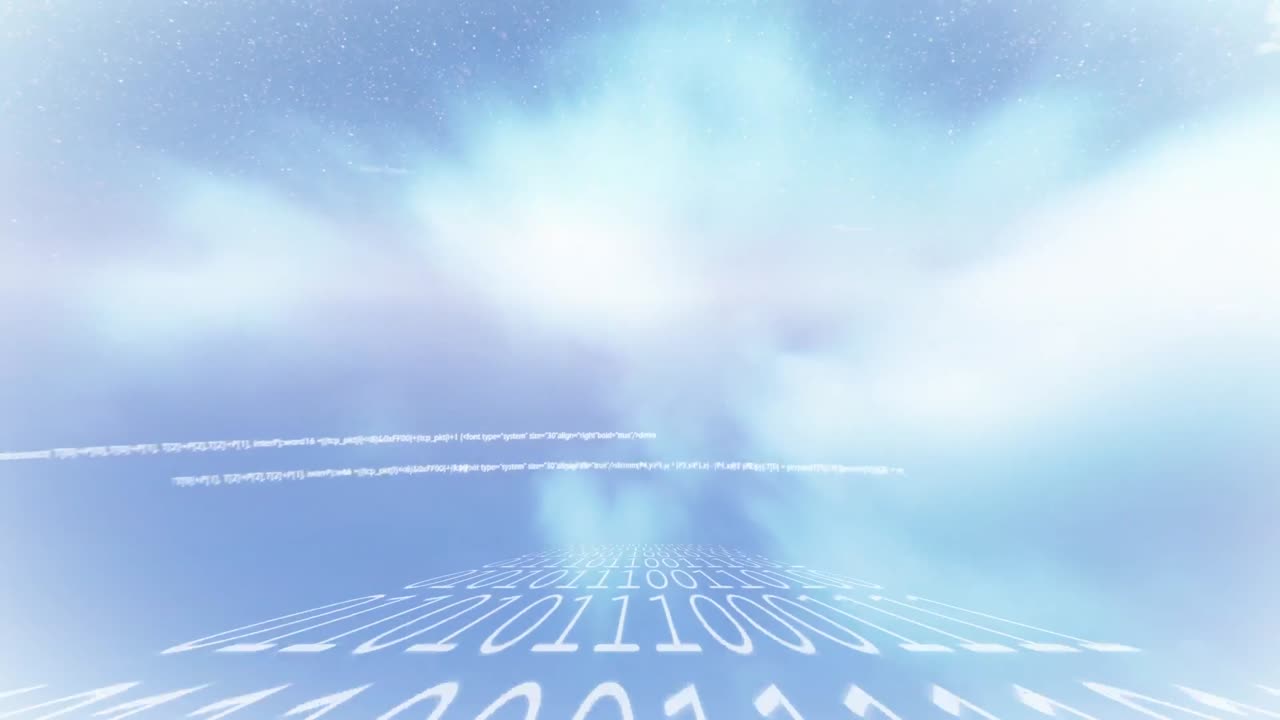 Premium Stock Video Data Processing And String Of Binary Coding Over