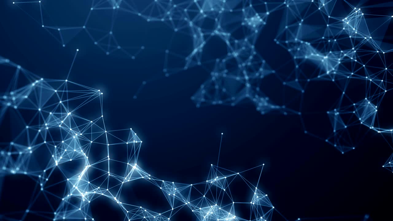 plexus abstract network titles technology science background loop | freepik