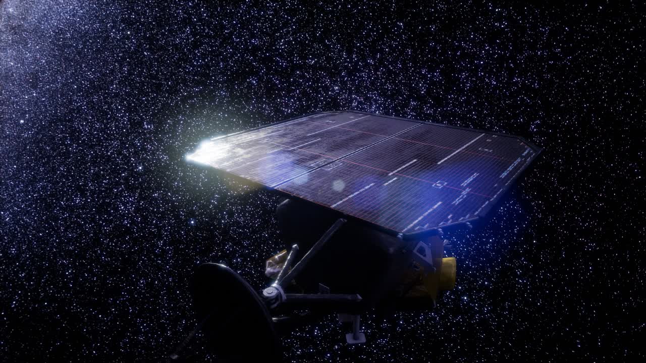 Premium stock video - The space probe deep impact mission