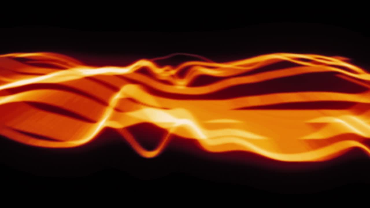 Premium stock video - Glowing orange bands undelating and scrolling ...