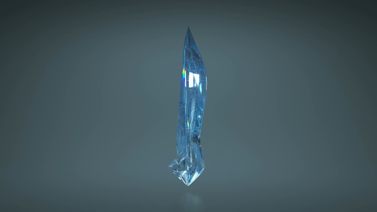 raw blue crystal is rotating 3d render seamless loop animation | freepik