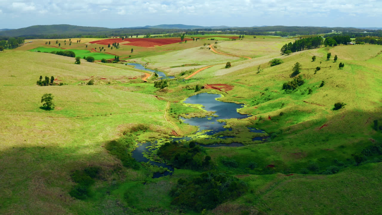 Scenic Rural Landscape Of Atherton Tablelands, Queensland, Australia ...