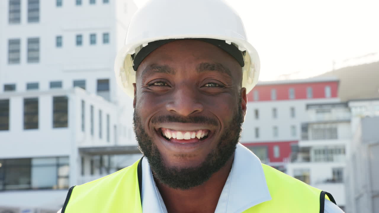 Premium stock video - Smiling, laughing and happy contractor