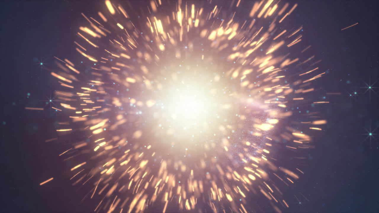 Premium stock video - Particle explosion burst neon effect abstract ...